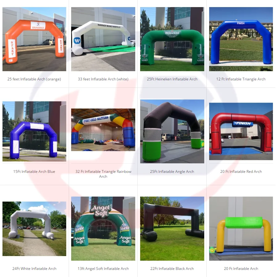 Custom Pvc Advertising Inflatable Arch Door / Inflatable Finish Arch ...