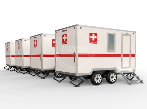 Modular Emergency Mobile First Aid Trailer for Medical Use