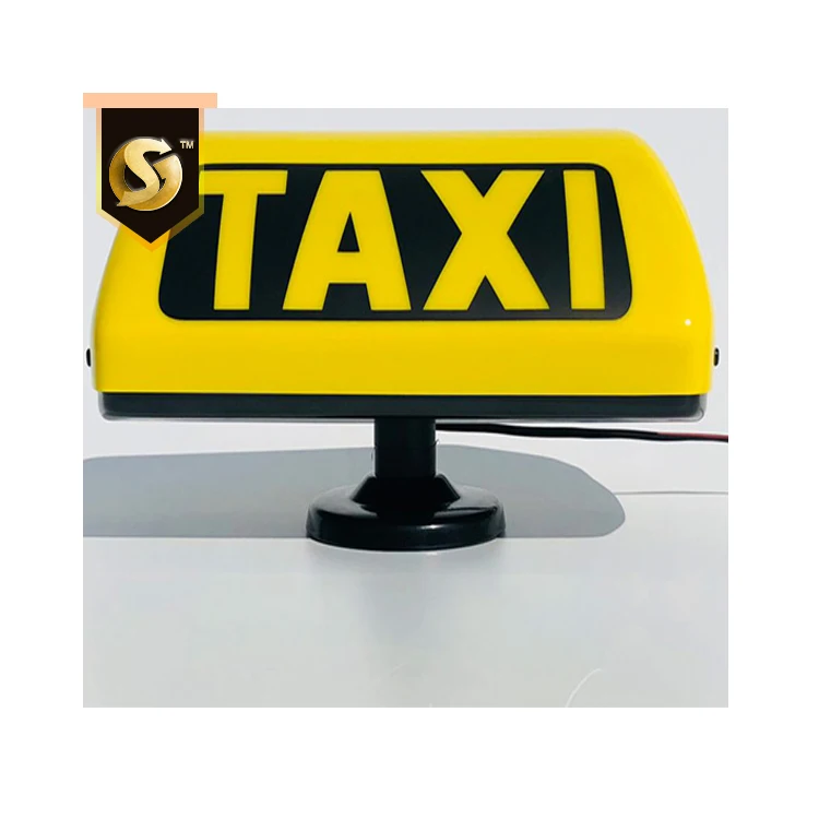 Custom Acrylic Taxi Cab Roof Top Advertising Light Box Lighted Sign ...