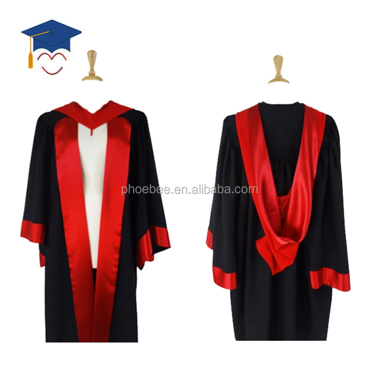 Custom University of Melbourne PHD Graduation Gown & Beefeater Tams