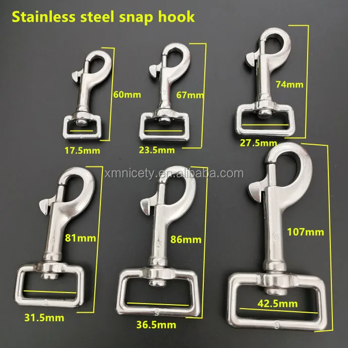 304 316 Stainless Steel Snap Hook Square Swivel Eye Bolt Snaps - Buy ...