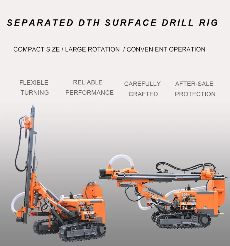 ZEGA ZGYX-415 DTH Mine Drilling Rig - 73.5KW High Efficiency