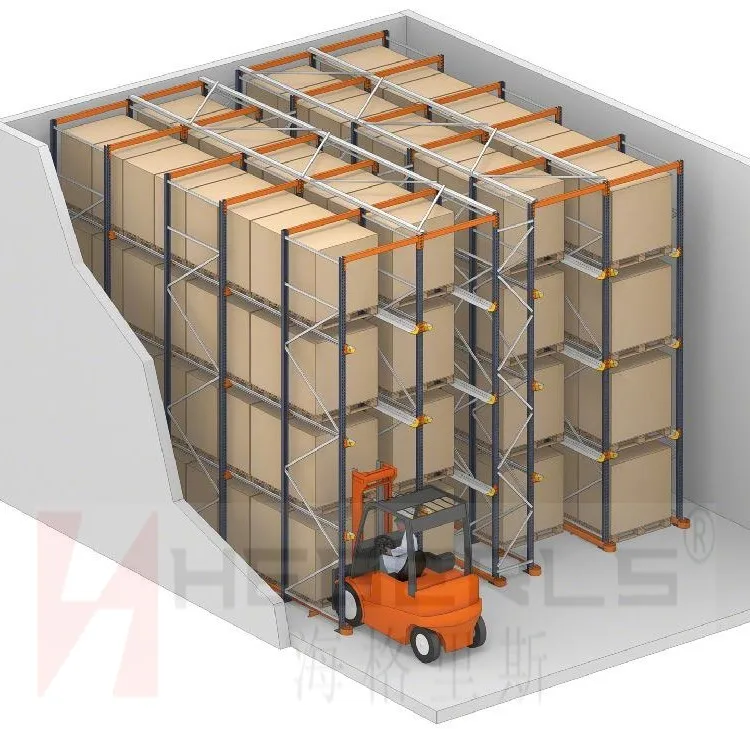 FIFO Drive-Thru Racking System - Efficient Warehouse Storage