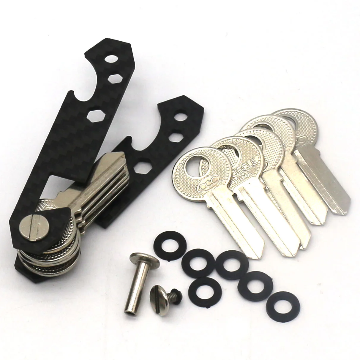 Smart Carbon Fiber Key Holder - Organize Your Keys Efficiently