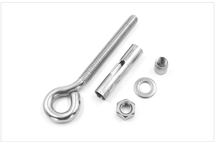 M6 - M12 Stainless Steel 304 Closed Eye Hook Bolt Anchors