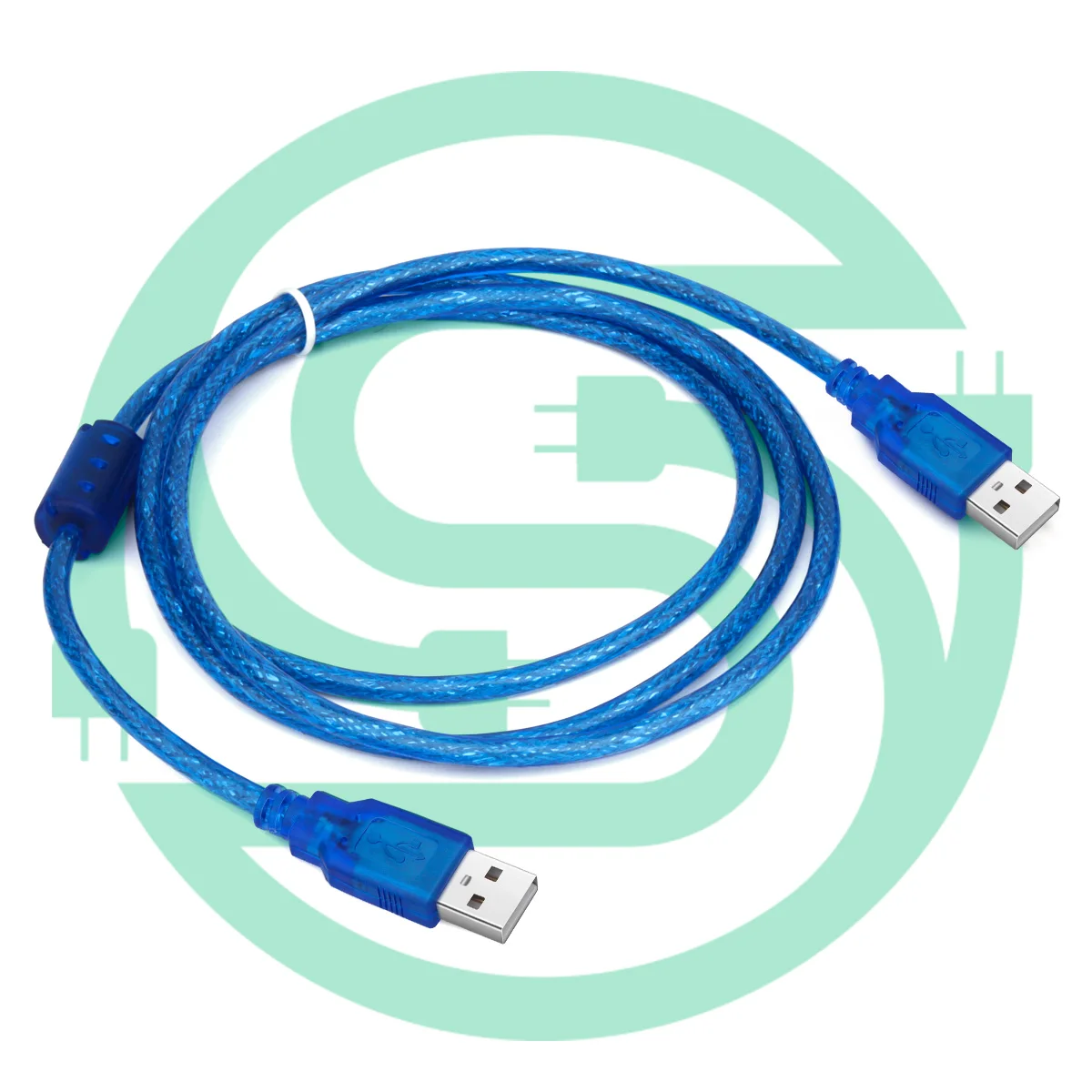3M Hot Type a Male to Type a Male High Speed Transparent Blue USB 2.0 ...