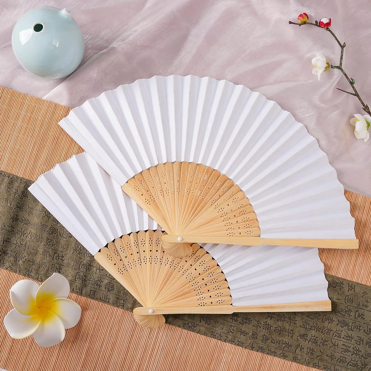 Hand Fans - Eco-Friendly Paper Fans for Weddings & Events