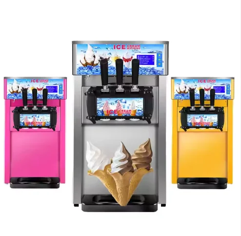 3 Flavors Table Top Ice Cream Machine Table Top Soft Ice Cream Machine ...