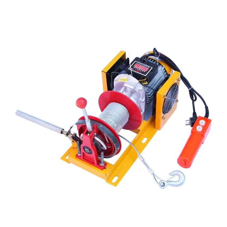 220v Small Electric Winch,500kg Wire Rope Clutch Hoist - Buy Mini ...