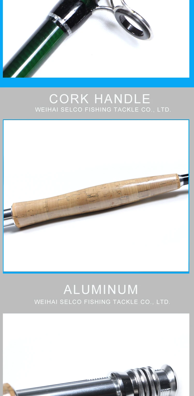 Selco Fast Action Freshwater Fly Fishing Rod - 9' 4 Section