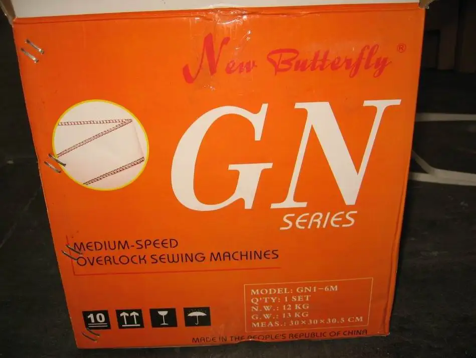 NEW BUTTERFLY GN1-6D Overlock Sewing Machine - 1000 Sti/min