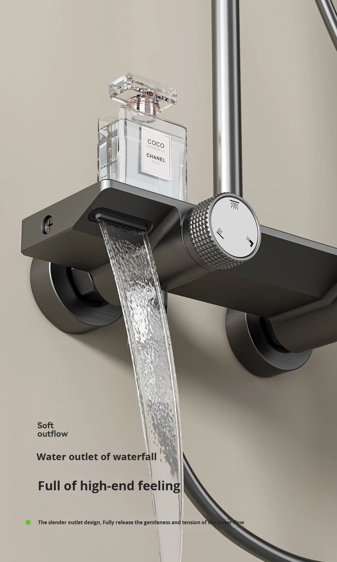 YADY Single Handle Concealed Shower Set with Space Aluminum Knob Switch ...