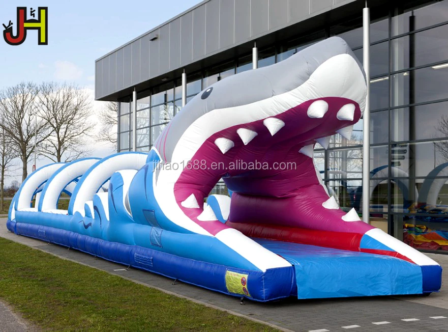 Large Inflatable Shark Belly Slide Inflatable Slip N Slide Shark Water ...