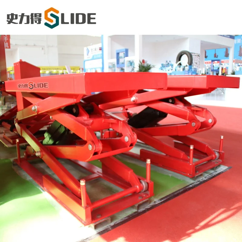 3500kg Inground High Rise Scissor Lift Scissor Car Lift High Quality ...