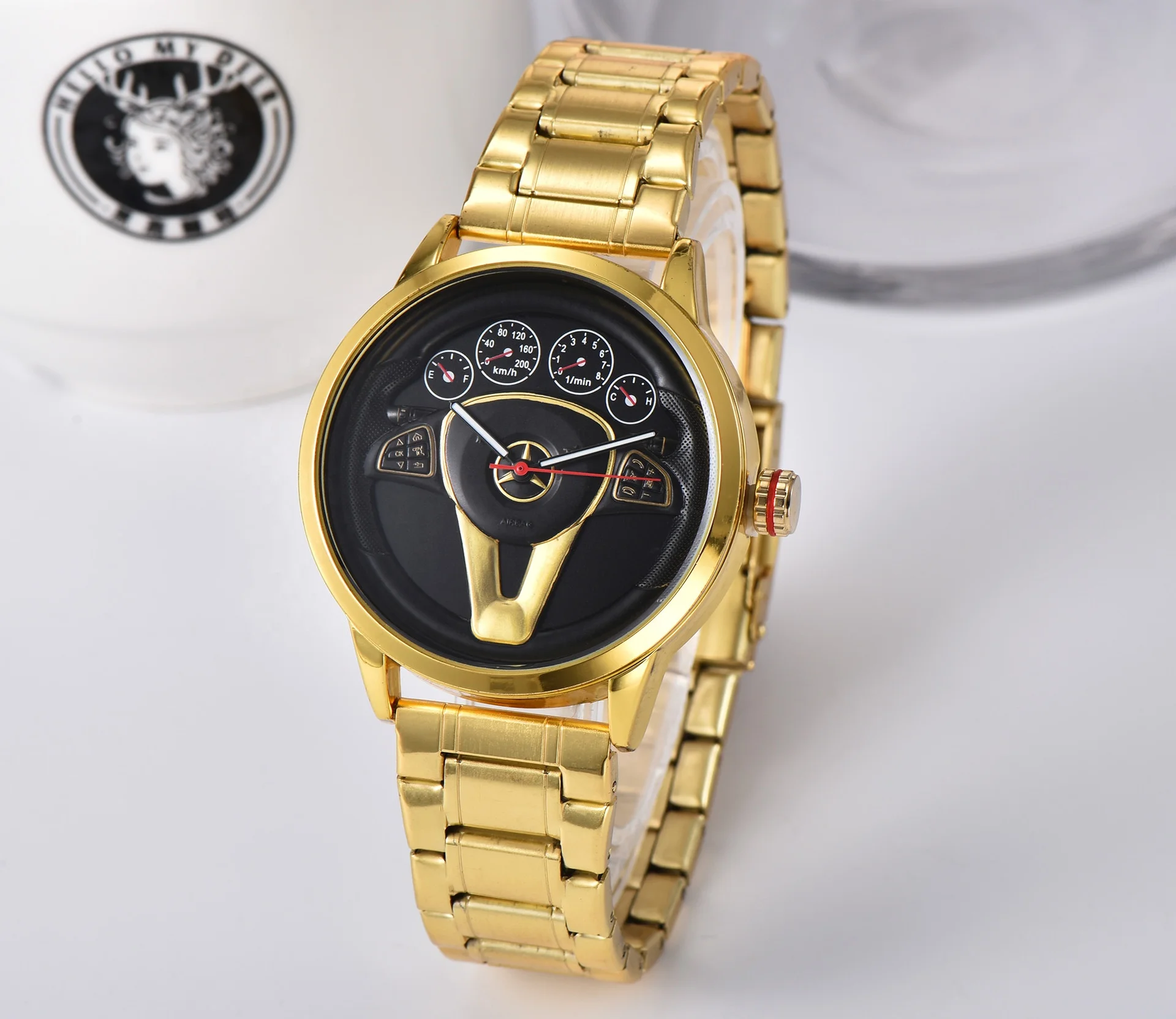 Luxury Mens Quartz Rim Watch - Car Wheel Watches Reloj