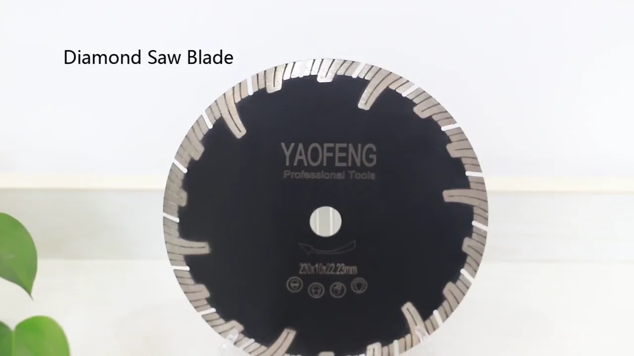 230mm Diamond Cutting Disc 9inch Segmented Turbo Type Diamond Saw Blade ...