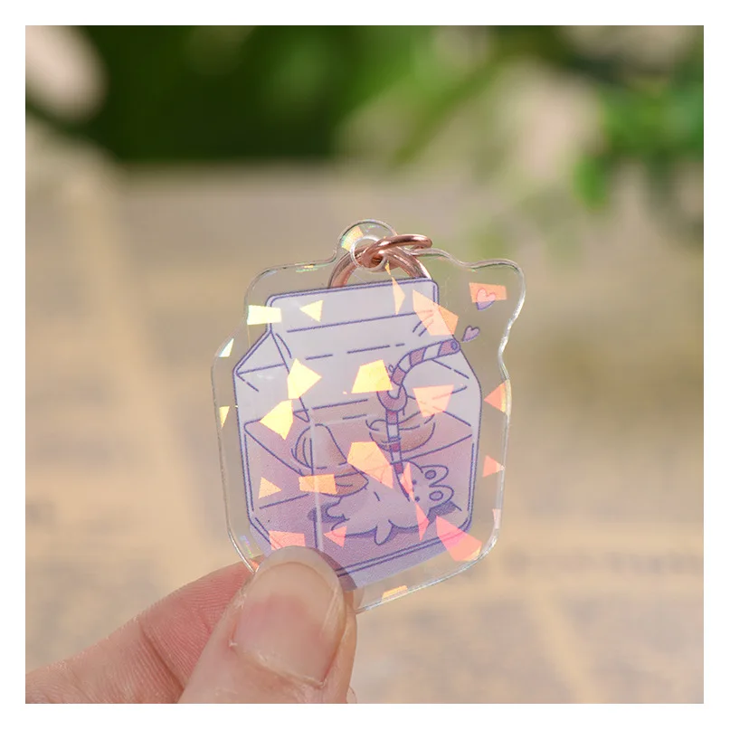 Holographic Charms Clear Acrylic Custom Printed Transparent Hologram ...