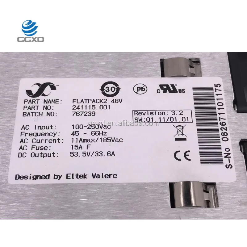 Eltek 48v 1800w Rectifier Module Flatpack2 1800w 48v Part Number 241115 ...