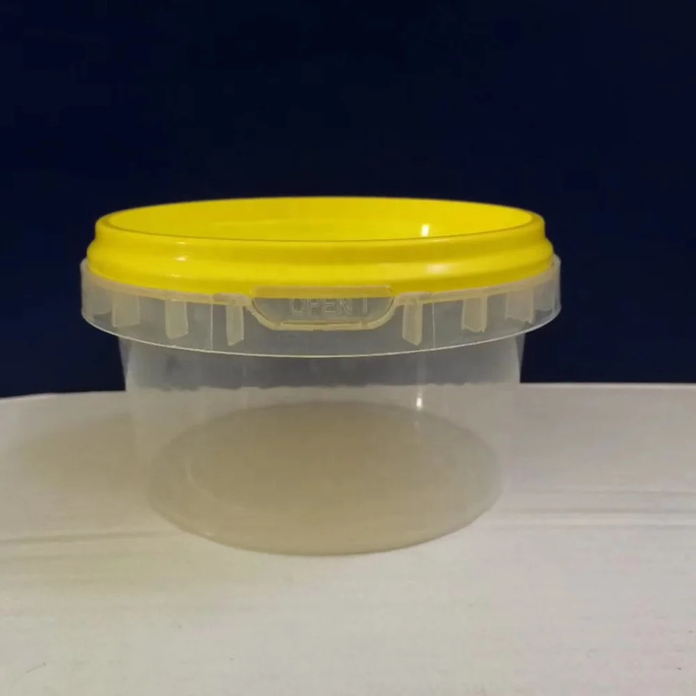 Snacks Packaging Bucket 250ml Plastic Bucket For Cotton Candy Yogurt ...