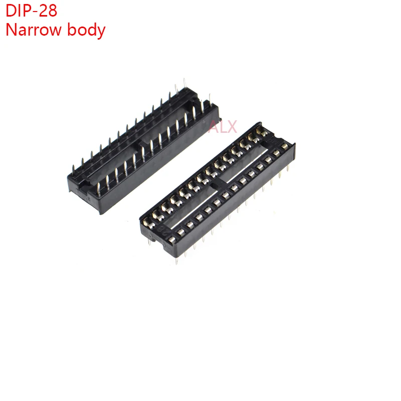 Narrow Body Dip28 Ic Socket Dip Chip Test Holder Adaptor 28 Pin Dip-28 ...