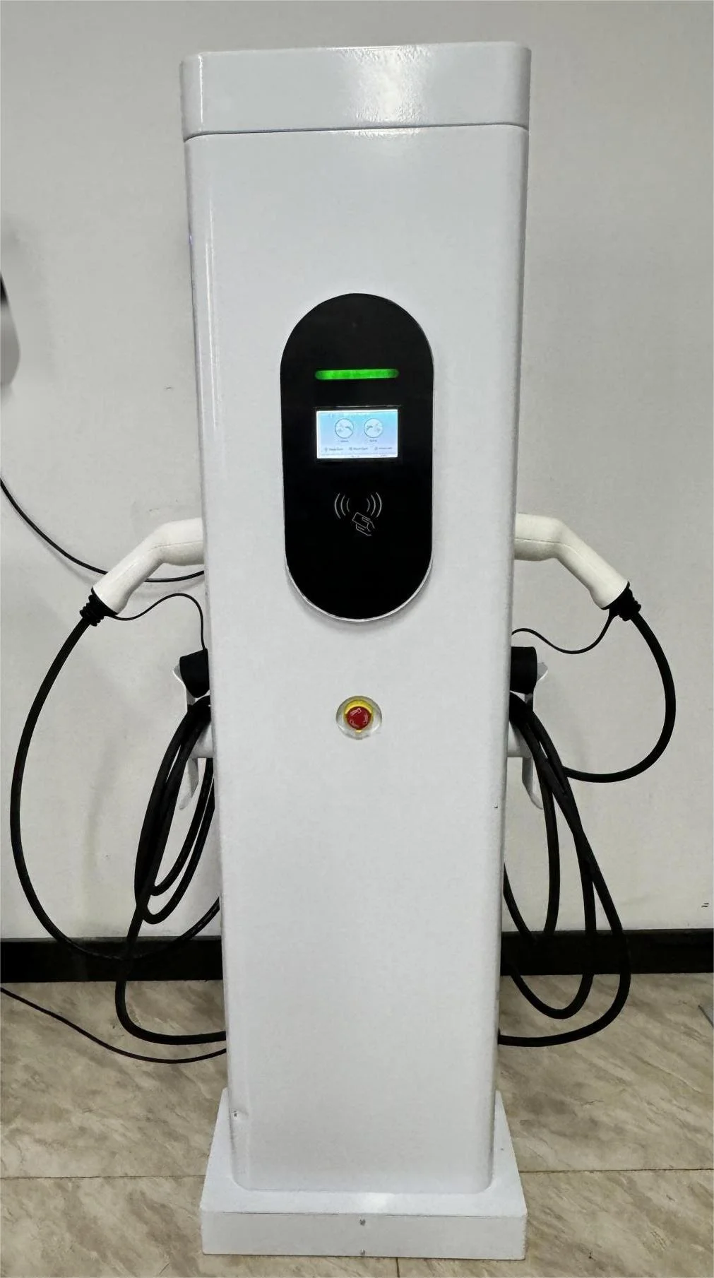 Double Gun Floor Stand Charger Wallbox Ac Ev Fast Car Charging Station ...