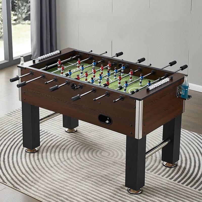 1.4m Black Classic Table Solid Wood Football Machine Adult