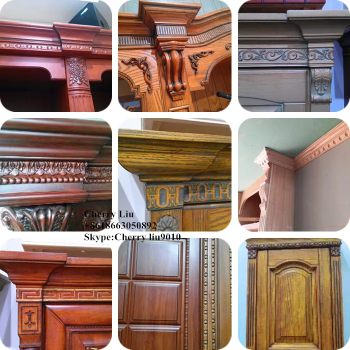 Decorative Solid Wood Trim: Carved Wood Moldings for Furniture and Wall ...