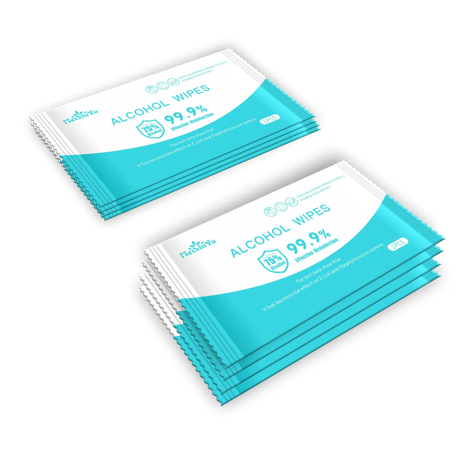 1pcs Individually Packaged Single Sachet Soft Light Wet Wipes Wet ...