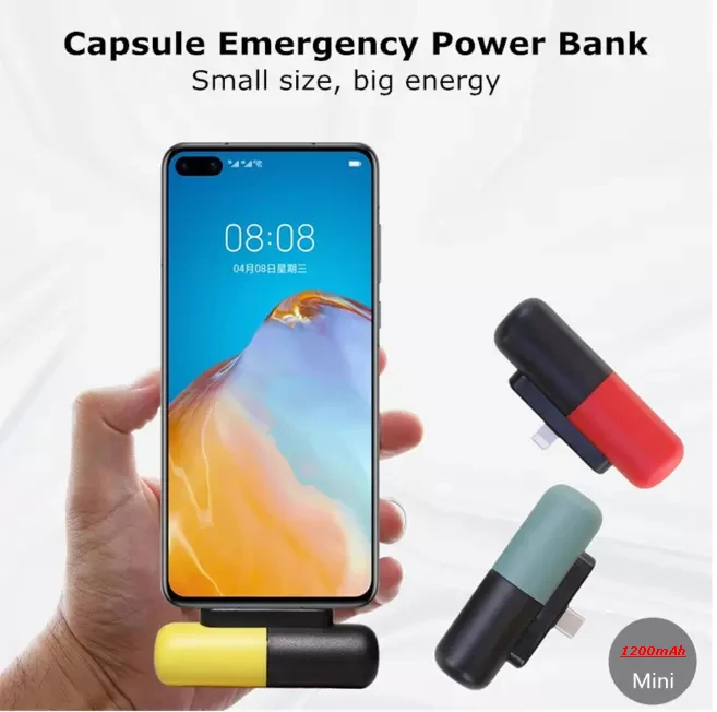 Portable Power Bank - Disposable Capsule Emergency Charging