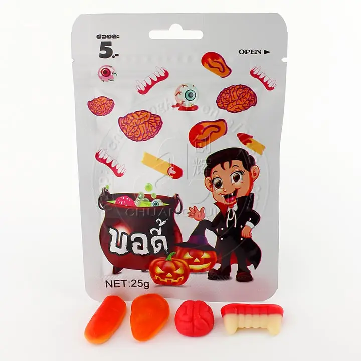 Halal Fruit Jelly Candy Human Organ Shaped Gummy Candy Halloween Soft ...