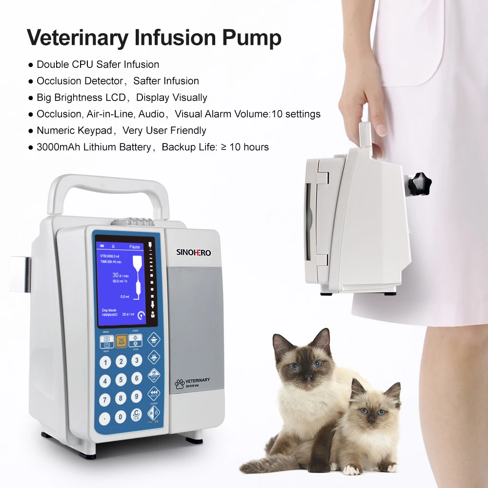 SINOHERO Automatic Veterinary Medical Infusion Pump for Vet Hospitals
