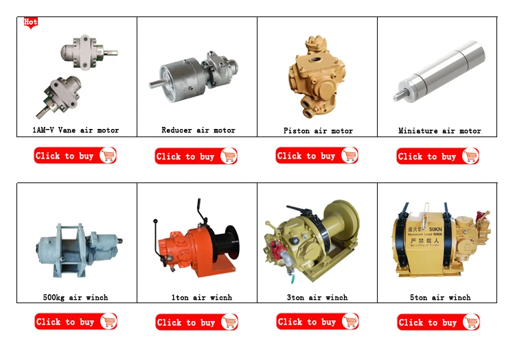 China Sale Gast Type 4AM-RV-75-GR20 1.26 HP Pneumatic Motor