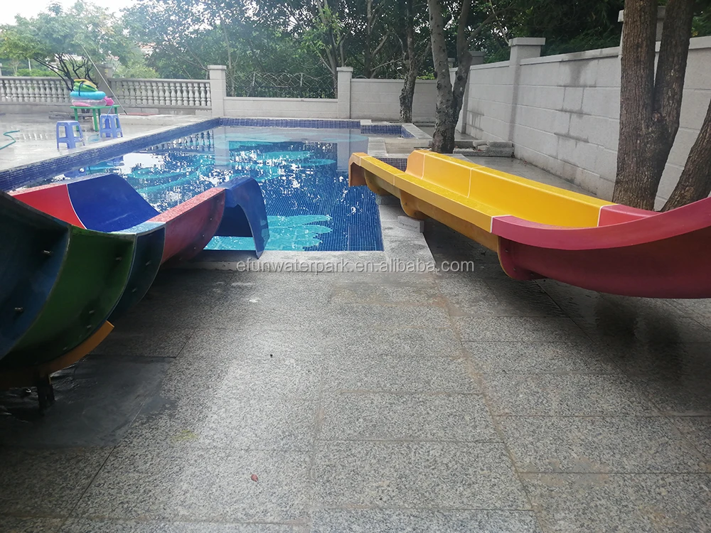 Private Swimming Pool Water Fiberglass Slides - Fun & Safety
