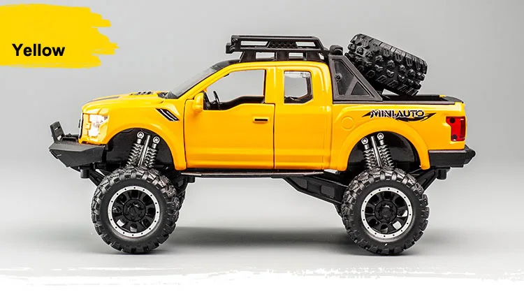 1:32 Ford Raptor F150 Die Cast Car Toy Model for Kids 18cm