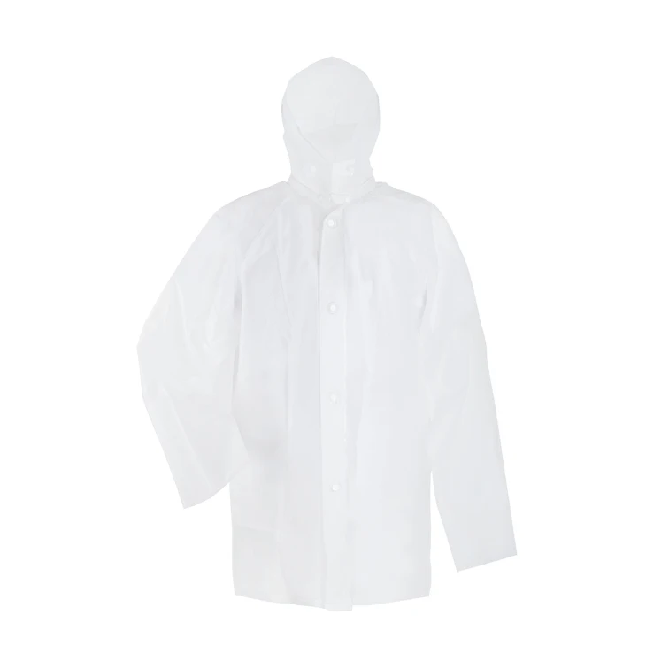 Shop Our Clear PVC Rain Jacket with Pockets - Perfect for Camping