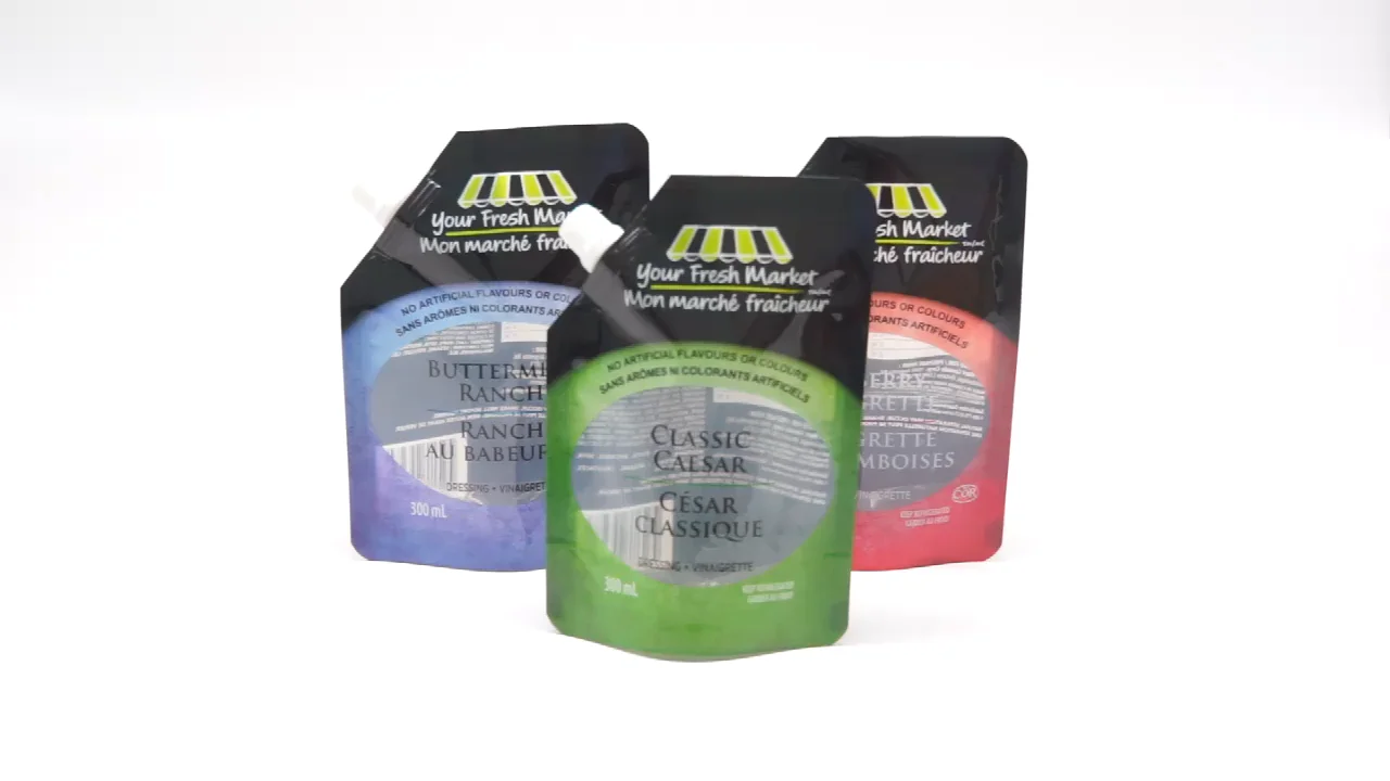 Customized Stand Up Plastic Packaging Pouch With Spout Bag - Buy Spout ...