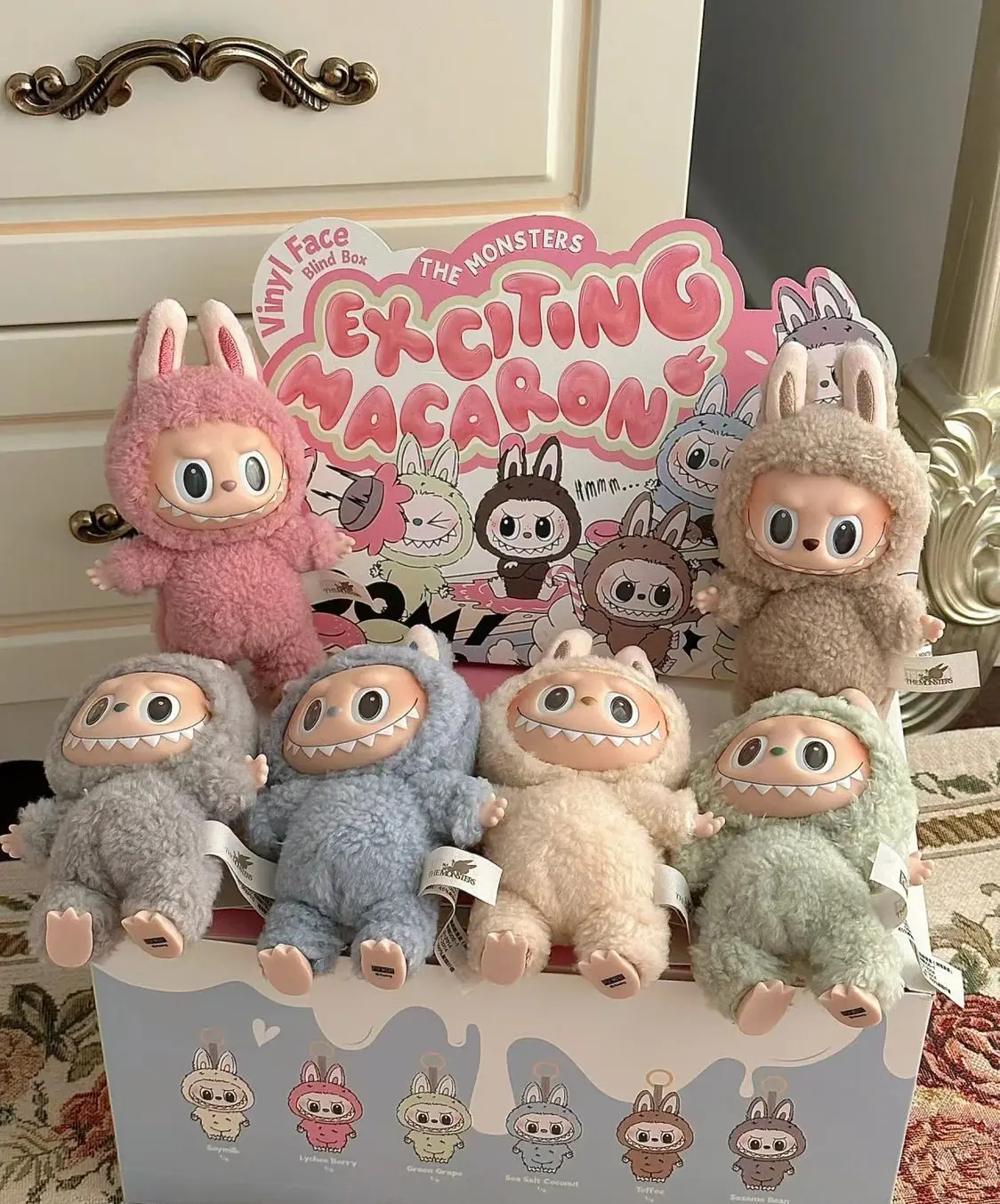 Popmart Plush Keychain Labubu Stuffed Doll Toy Pendant