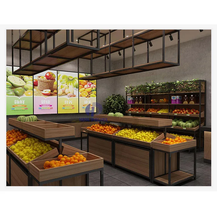 Rack De Frutas Supermercado Rack De Frutas E Vegetais De Exibição - Buy ...