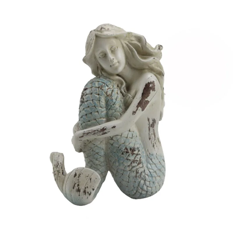 Resin Mermaid Figurine - Home Decor with a Coastal Theme