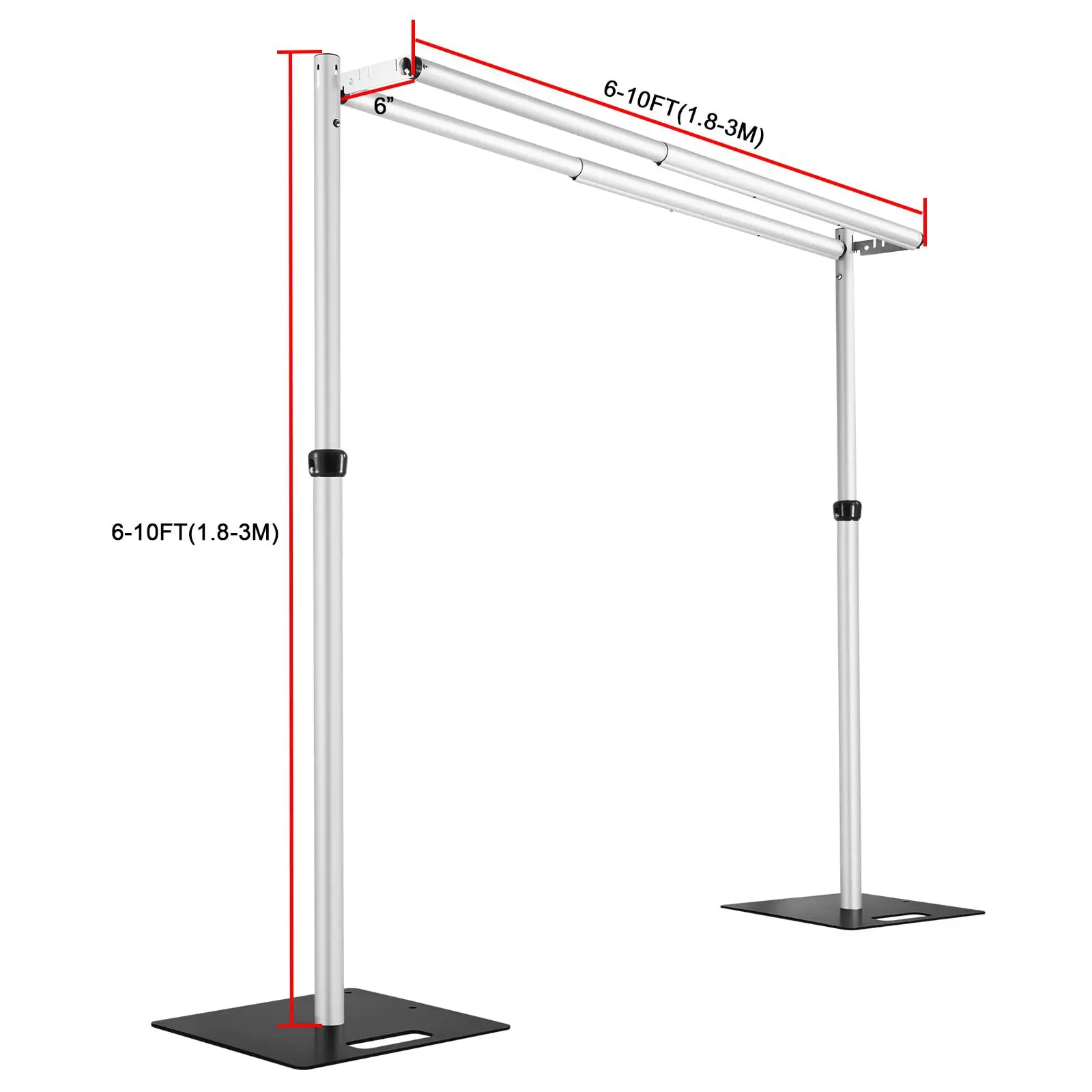 Adjustable Stage Decoration Backdrop Poles Stand Pipe and Drape Wedding