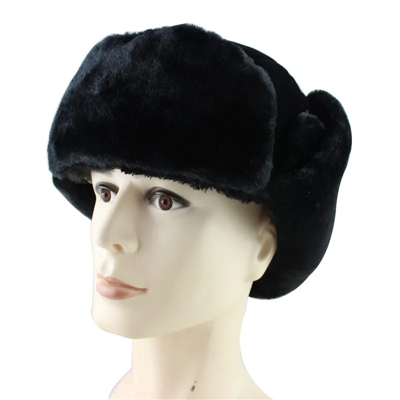 Soviet Badge Winter Earflap Cap | Waterproof Russian Ushanka Trooper ...