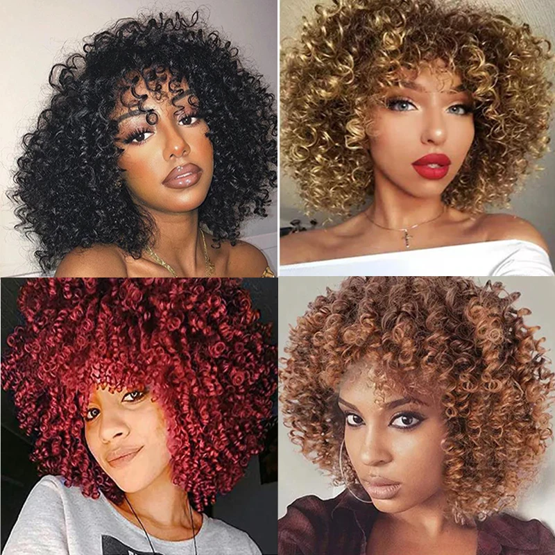 Perruque Pixie Cut Wig Human Hair Curly Bob Short Pixie Cut Lace Wig ...