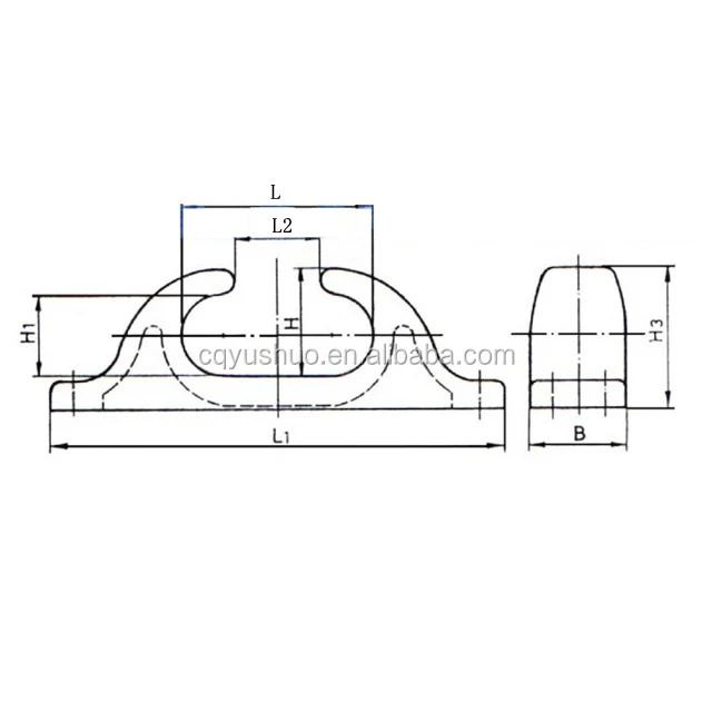 Marine Equipment Jis F 2006 Cast Iron Open Chock (fc Type) - Buy Open ...