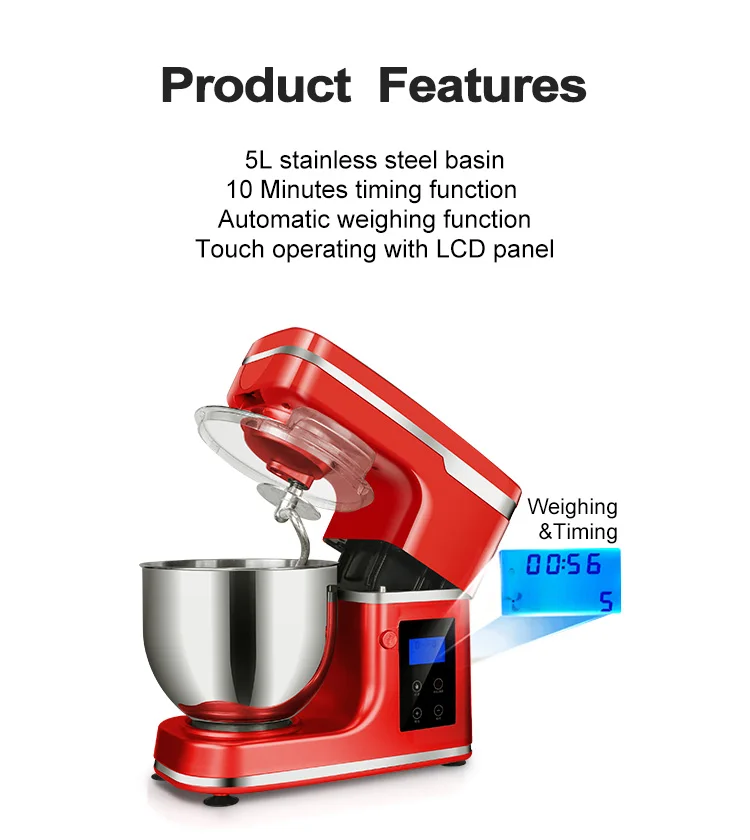 Kitchenaid Stand Mixer - 6-Speed Electric Hand Mixer Timer