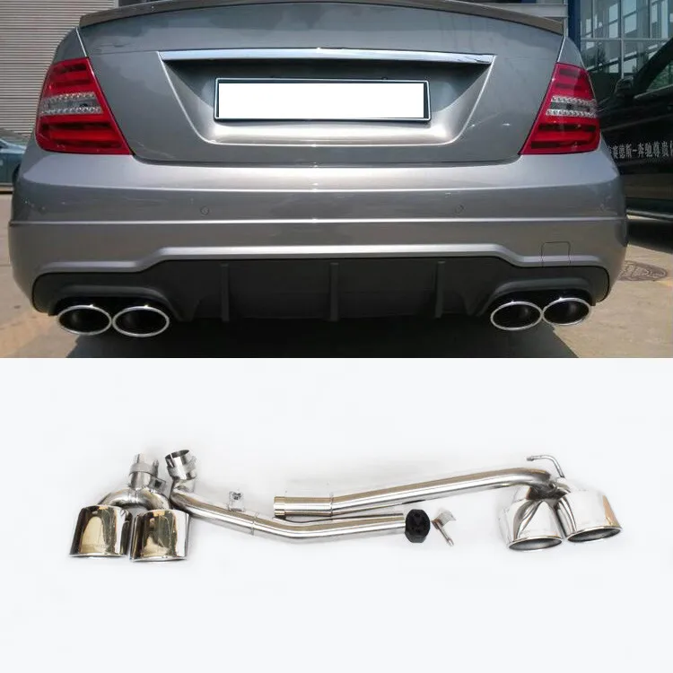 C Class W204 C63 Exhuast Pipe With High Quality Stainless Steel ...