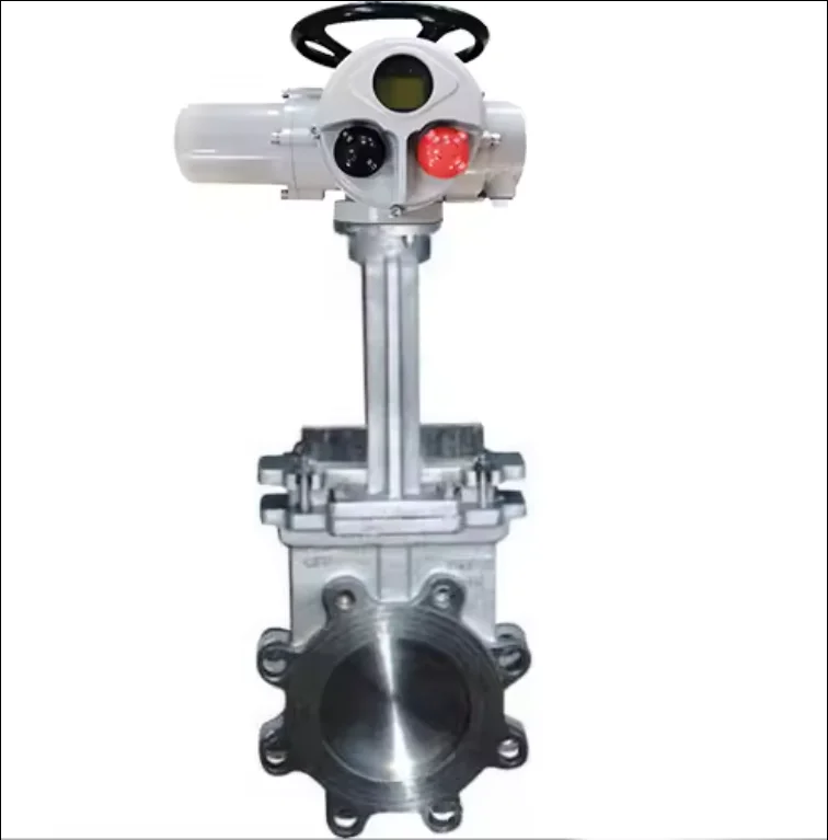Motorized Slide Gate Valve Stainless Steel304 ANSI Flange Intelligent ...
