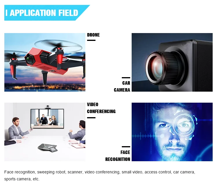 Diagonal FOV 105 Degree F2.0 4K Sport Camera Lens