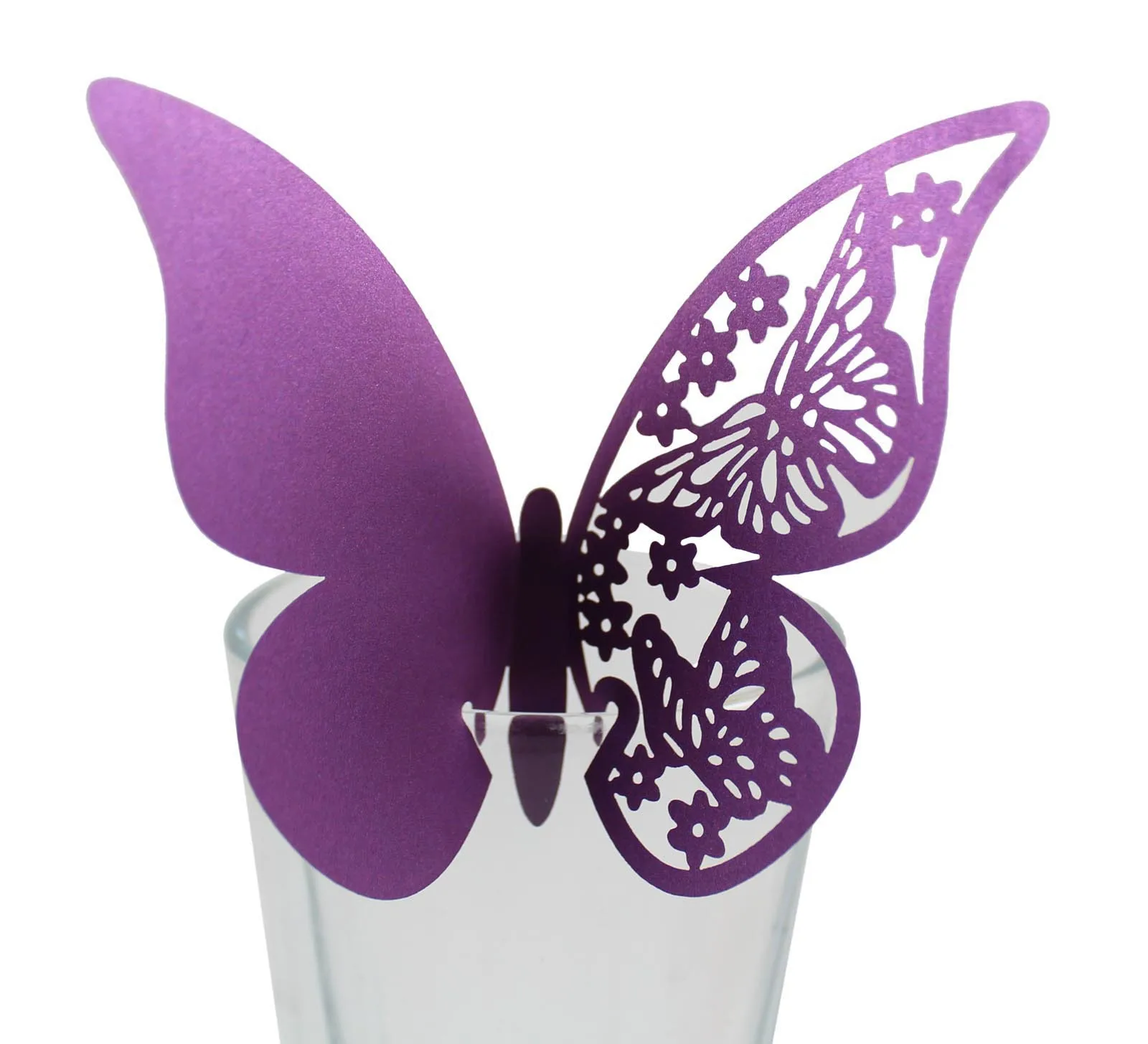 Butterfly Laser Cut Place Cards Wedding Party Favors Bridal Table Name ...