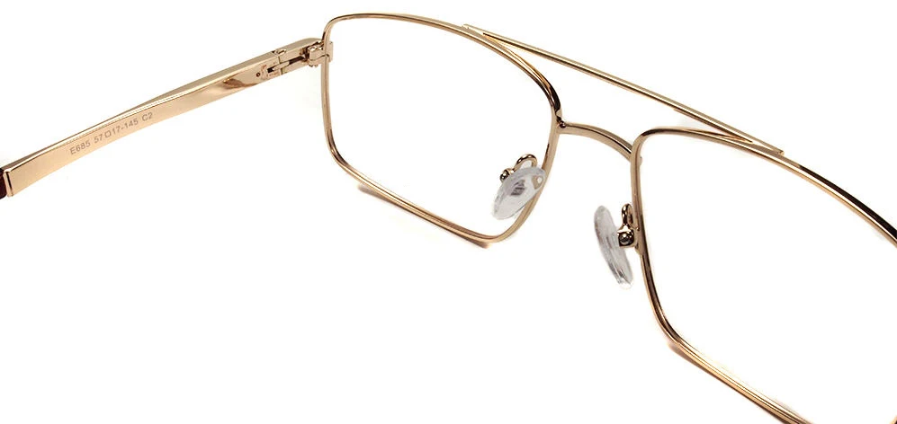 Oem New Design Double Bridge High Quality Full Rim Size57-17-145 Metal ...