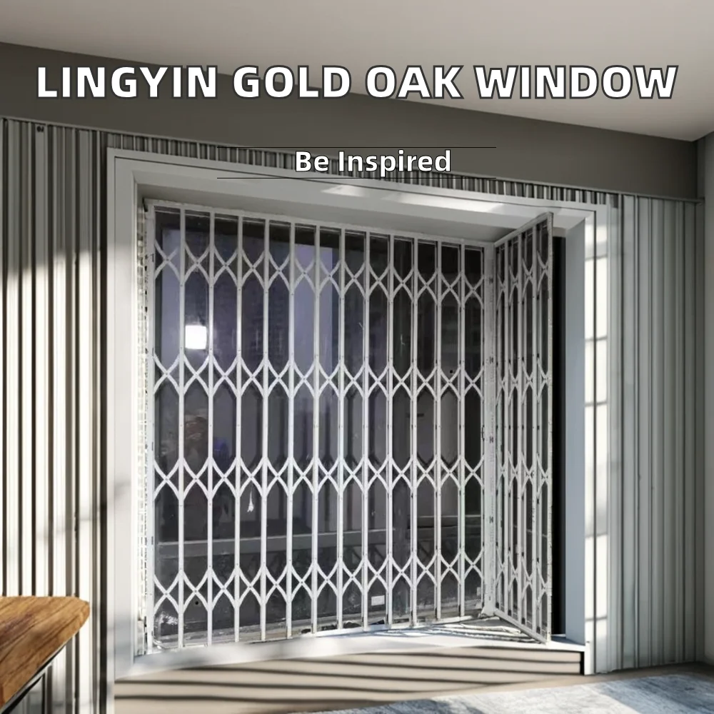 Modern Sliding Aluminum Alloy Window Grill: Burglar-Proof Design with ...
